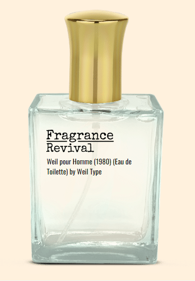 Weil pour Homme (1980) (Eau de Toilette) by Weil Type - Fragrance Revival